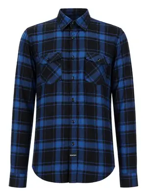 LES ARTISTS Checked Long Sleeve Shirt