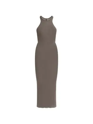 Rick Owens Ribbed Knit Midi Dress - Multicolor