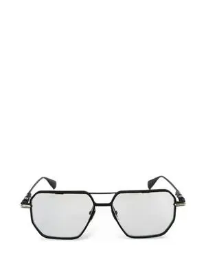 Chrome Hearts Embellished Geometric-frame Eyeglasses - Black