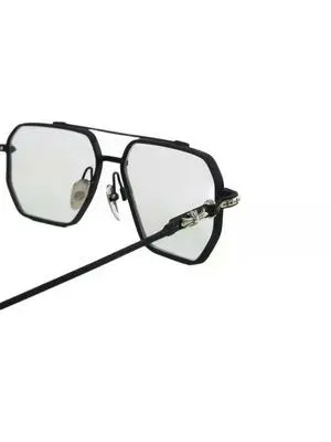Chrome Hearts Embellished Geometric-frame Eyeglasses