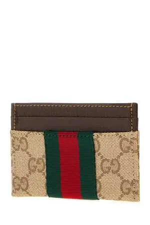 Gucci Gg Canvas Card Holder - Multicolor