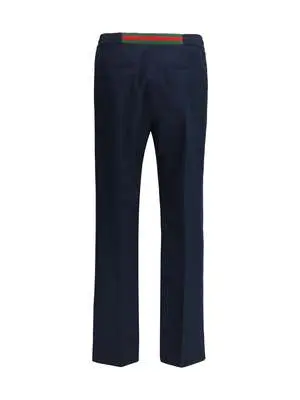 Gucci Technical Panama Trousers - Blue