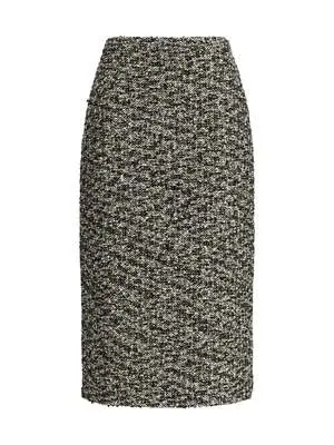 Gucci Laminated Bouclé Midi Skirt - Multicolor