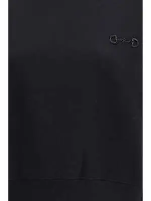 Gucci Brushed Cotton Jersey Sweatshirt With Horsebit Embroidery