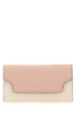 Marni Two-tone Leather Key Chain Case - Multicolor