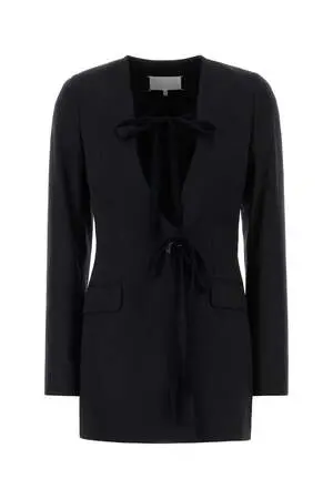MAISON MARGIELA Slate Wool Blazer - Black