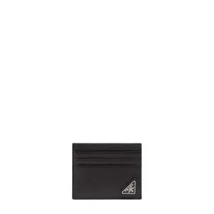 Prada Saffiano Sleek Card Holder - Black