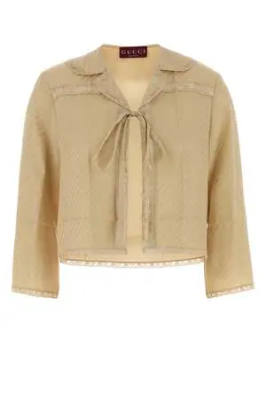 Gucci Beige Silk Blouse - Brown