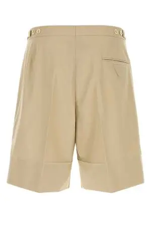 Prada Sand Cotton Bermuda Shorts