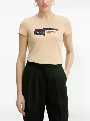 Armani Exchange Short Sleeve T-shirt - Neutrals