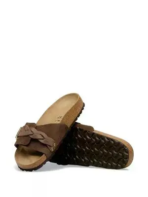 BIRKENSTOCK Oita Braided Buckle-fastening Sandals - Brown