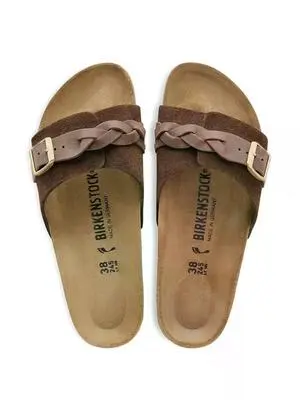 BIRKENSTOCK Oita Braided Buckle-fastening Sandals - Brown
