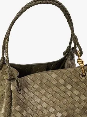 Bottega Veneta Parachute Large Suede Shoulder Bag - Multicolor