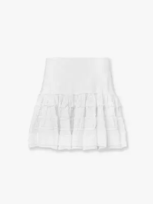 Alaïa Ruffled Virgin Wool Mini Skirt - Multicolor