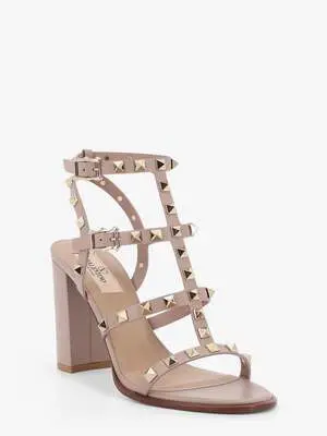 Valentino Garavani Rockstud Leather Sandals - Multicolor