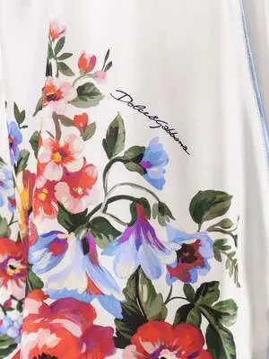 Dolce & Gabbana Silk Shorts With Floral Print - Multicolor