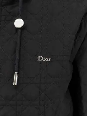 Dior Quilted Technical Taffeta Jacket With Drawstring Hood