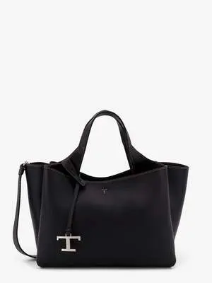 TOD'S TOD'S Leather Shoulder Bag With Monogram Charm Multicolor