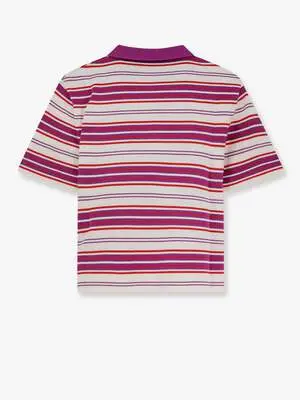 Celine Striped Cotton Polo Shirt