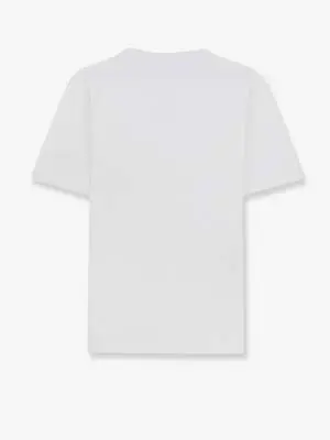 Celine Cotton Blend T-shirt With Front Logo Print