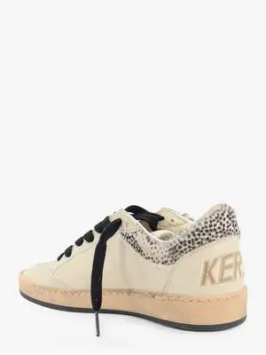 GOLDEN GOOSE Ballstar Leather Sneakers With Iconic Side Logo - Multicolor