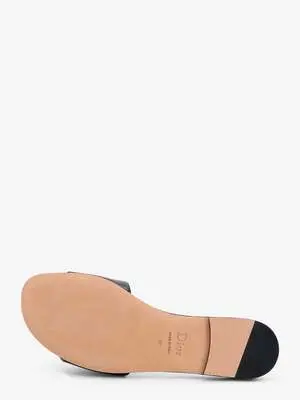 Dior Medaillon Leather Slides - Multicolor