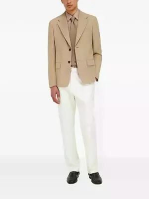 FERRAGAMO Single-breasted Flannel Blazer