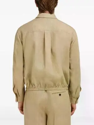 FERRAGAMO Linen Blouson Jacket