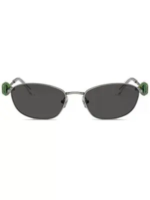 SWAROVSKI Oval Frame Sunglasses - Grey