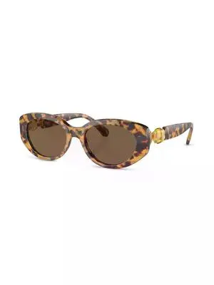 SWAROVSKI Cat-eye Sunglasses With Crystal Embellishment - Brown