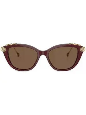 SWAROVSKI Crystal-embellished Cat-eye Sunglasses - Red