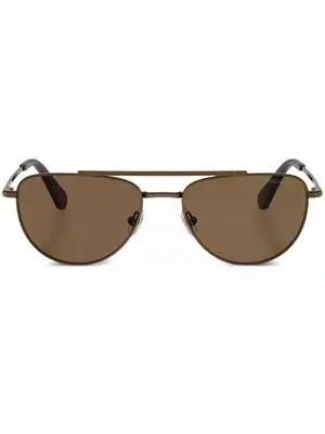 SWAROVSKI Pilot Frame Sunglasses - Brown