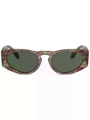 Giorgio Armani Geometric Frame Sunglasses