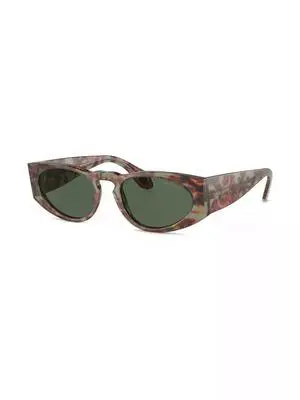 Giorgio Armani Geometric Frame Sunglasses