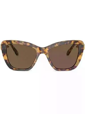 SWAROVSKI Oversized Frame Sunglasses - Brown
