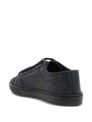 Saint Laurent Calfskin Leather Lace-up Sneakers - Multicolor