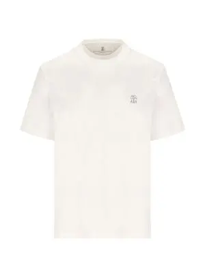 Brunello Cucinelli Logo Cotton T-shirt