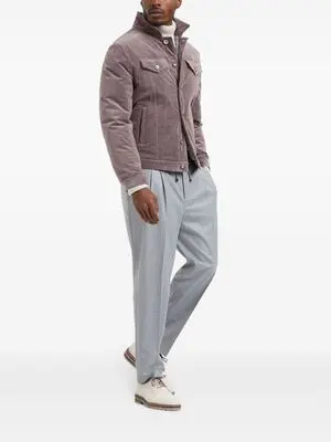 Brunello Cucinelli Virgin Wool Trousers - Multicolor