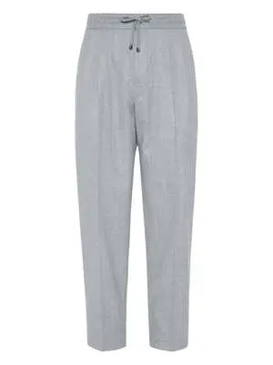 Brunello Cucinelli Virgin Wool Trousers - Multicolor