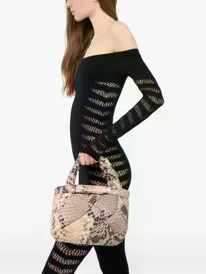 Roberto Cavalli Firenze Quilted Shoulder Bag - Neutrals