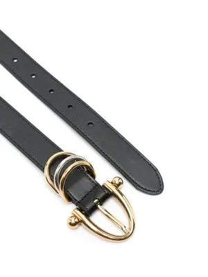 Chloé Leather Belt With Buckle Fastening - Black