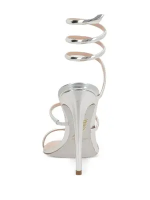Rene Caovilla Cleo High Heel Sandals - Silver