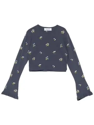 BLUGIRL Embroidered Crewneck T-shirt