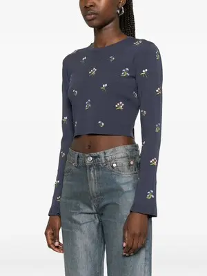 BLUGIRL Embroidered Crewneck T-shirt