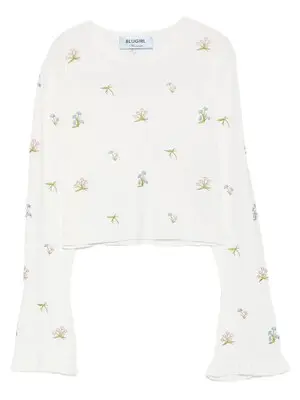 BLUGIRL Embroidered Crewneck T-shirt