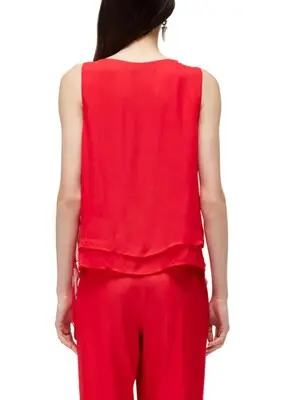 BLUGIRL Ruffled Sleeveless Top
