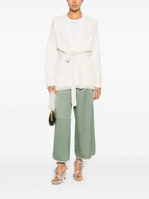 FORTE_FORTE Cropped Trousers With Side Slits