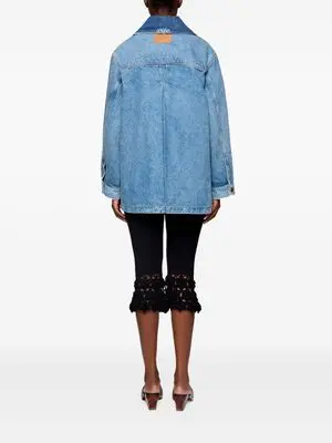 GANNI Patchwork Denim Jacket - Multicolor