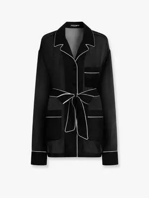 Dolce & Gabbana Chiffon Vanity Pajama Shirt - Multicolor