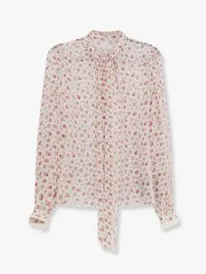 Dolce & Gabbana Chiffon Floral Print Shirt - Multicolor